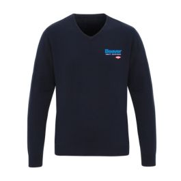 Men's V-Neck Jumper - Beaver - 1env Solutions