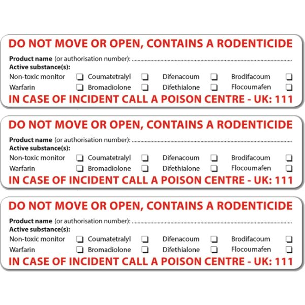 Warning Labels For Bait Stations - 1env Solutions